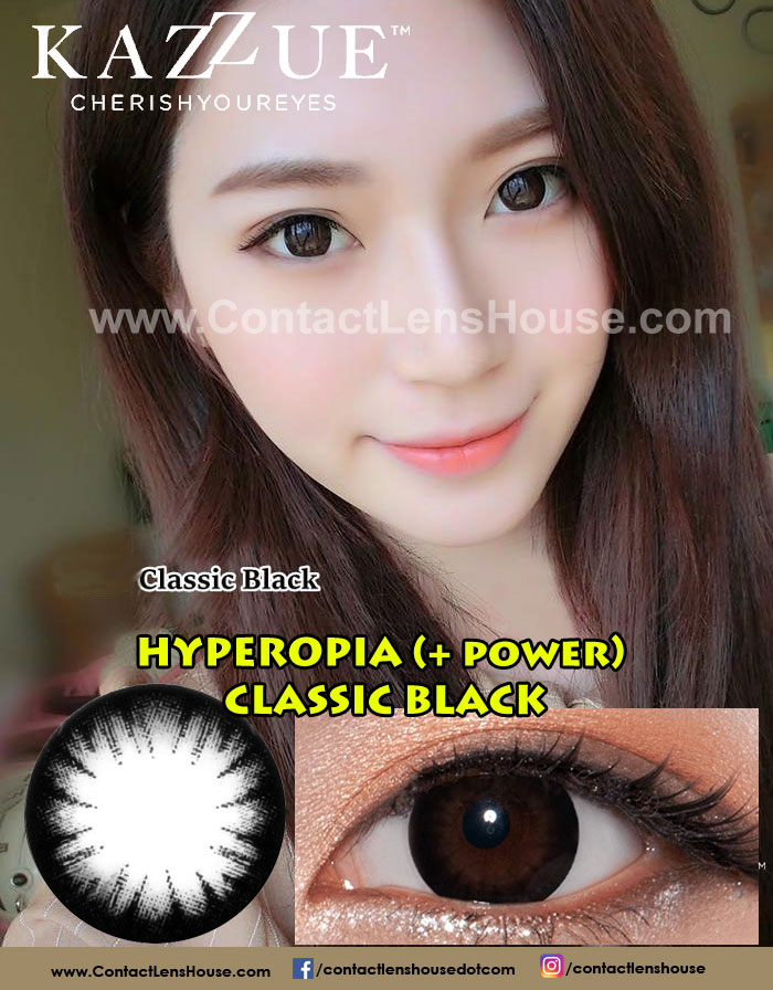 Hyperopia Classic Black RX colored contacts