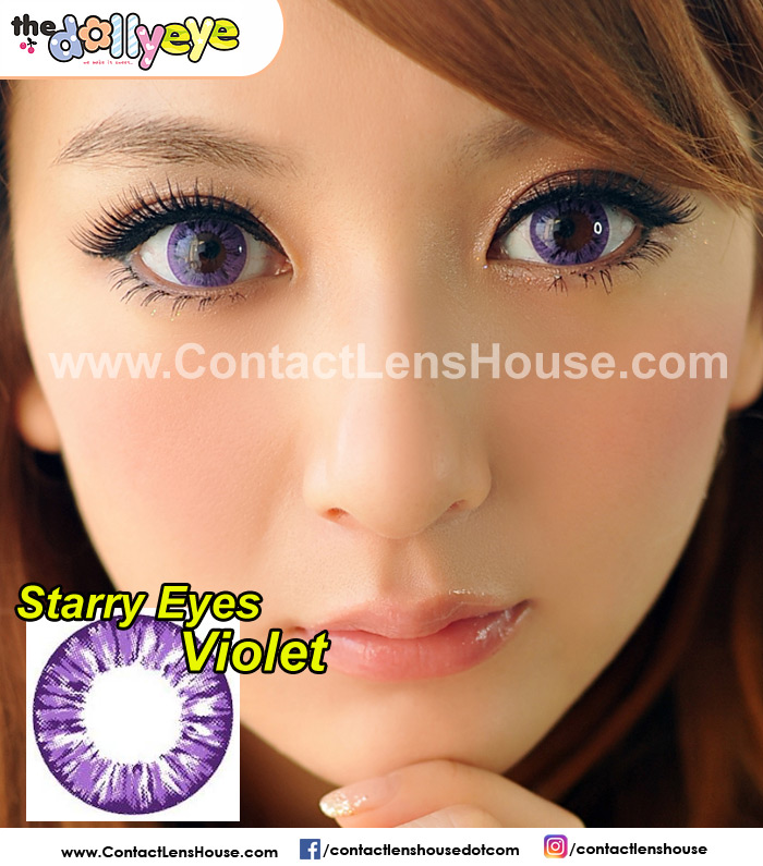 Starry Eye Violet colored contacts lens